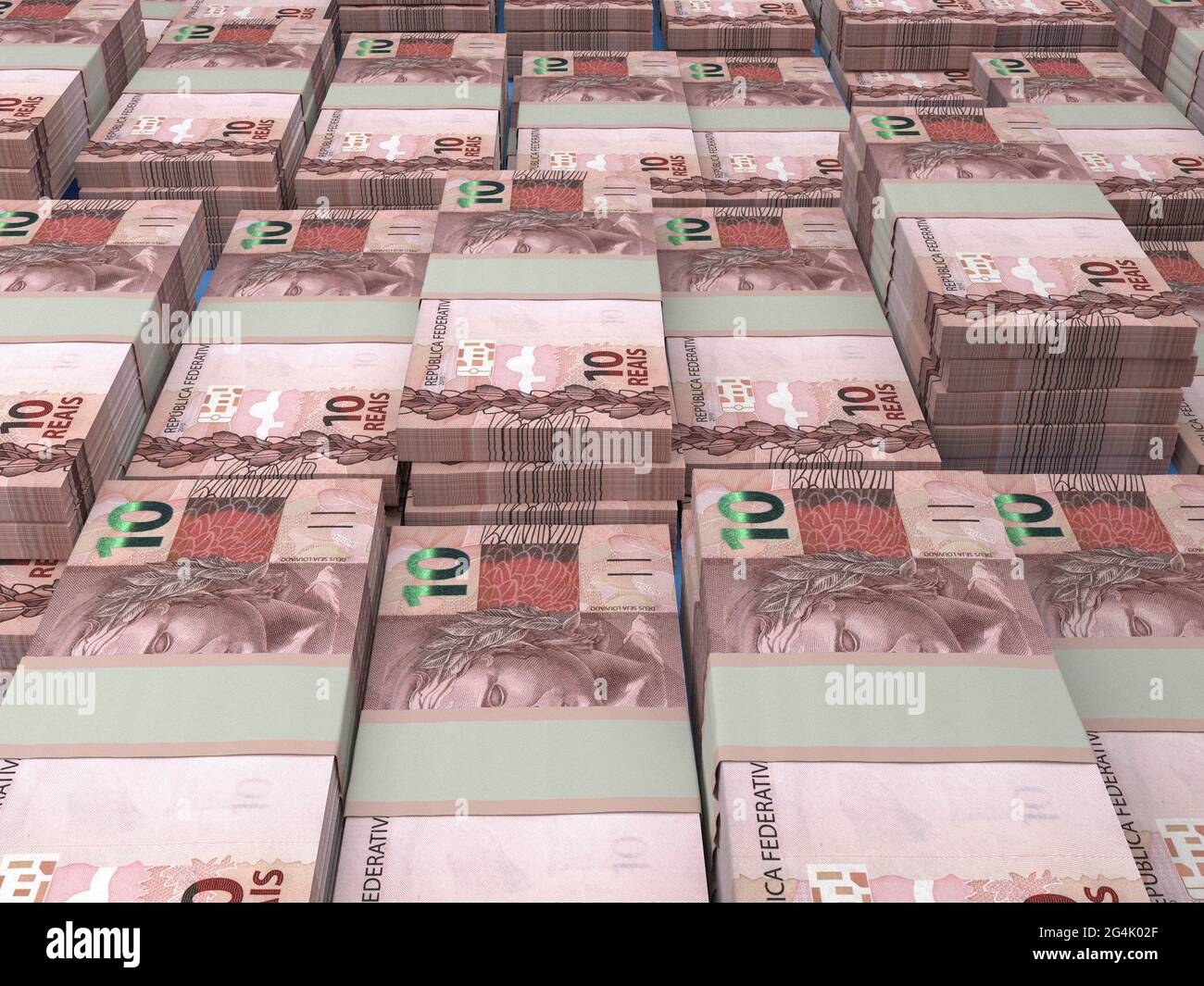 Money of Brazil. Brazilian real bills. BRL banknotes. 10 reals ...