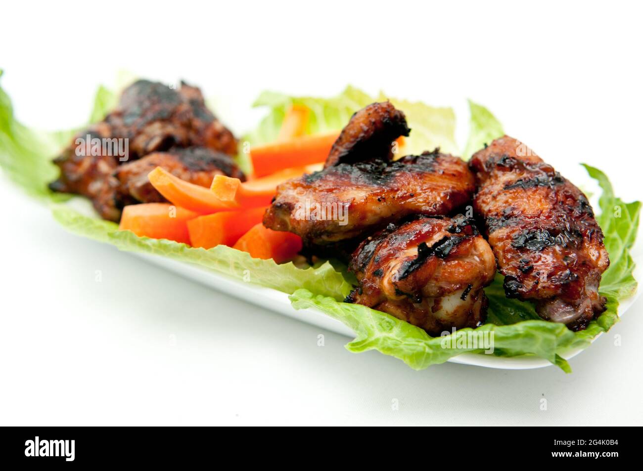 Oven roasted barbeque chicken Cut Out Stock Images & Pictures - Alamy