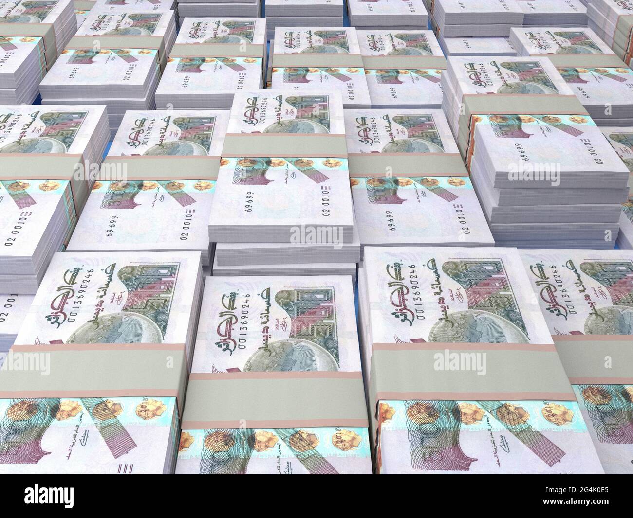 Money of Algeria. Algerian dinar bills. DZD banknotes. 500 dinars ...