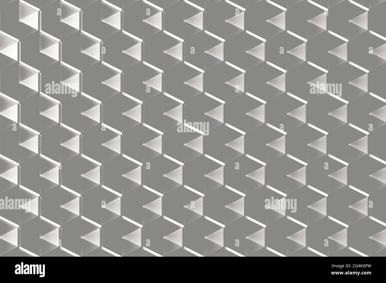 White triangular pattern on a grey background Stock Photo - Alamy