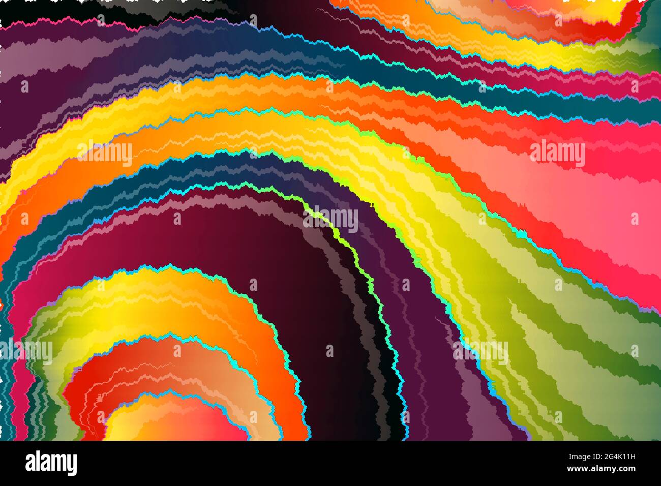 Abstract colorful painting reminding of a rainbow Stock Photo - Alamy