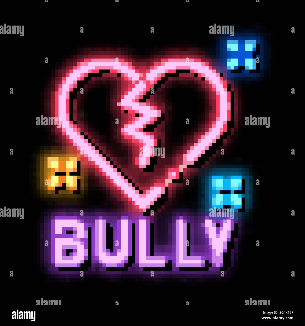 Broken bullying Stock Vector Images - Alamy