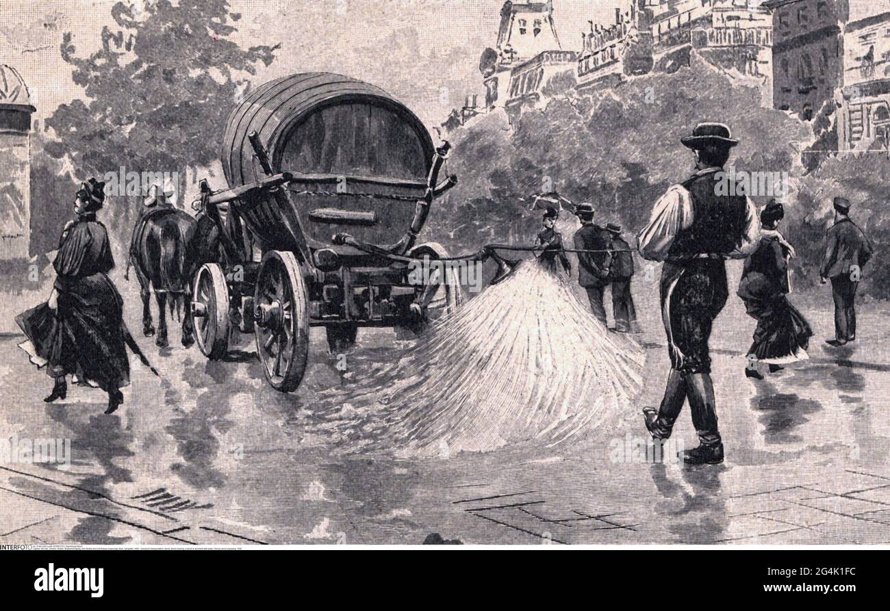 Street cleaning cart hi-res stock photography and images - Alamy