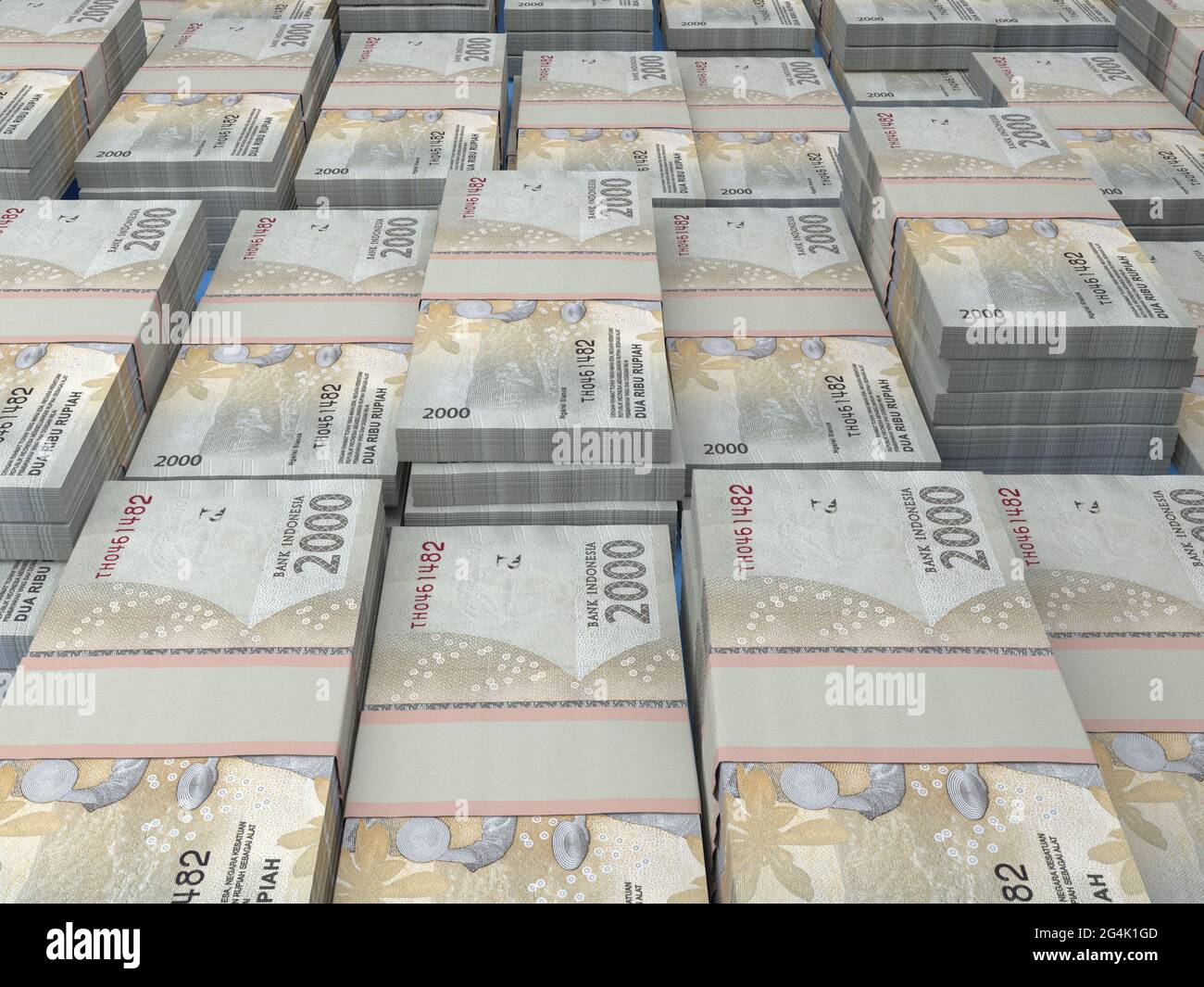 Money of Indonesia. Indonesian rupiah bills. IDR banknotes. 2000 ...