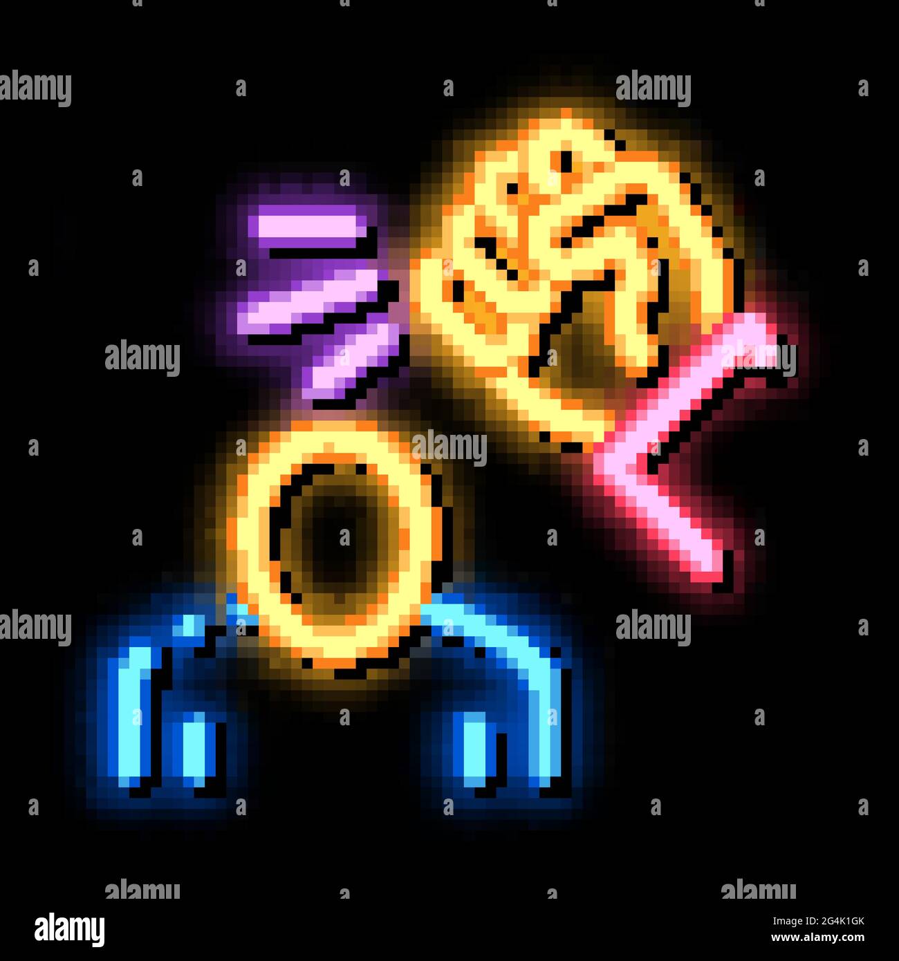 beating man neon glow icon illustration Stock Vector Image & Art - Alamy