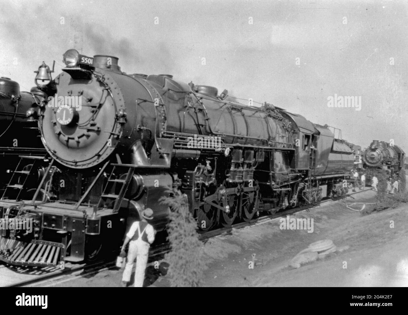 Mountain class locomotive Black and White Stock Photos & Images - Alamy