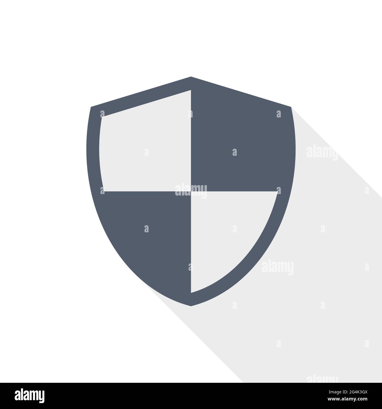 Shield, security concept, defence, safety flat design vector ...