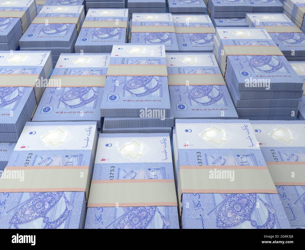 Money of Malaysia. Malaysian ringgit bills. MYR banknotes. 1 ringgits ...