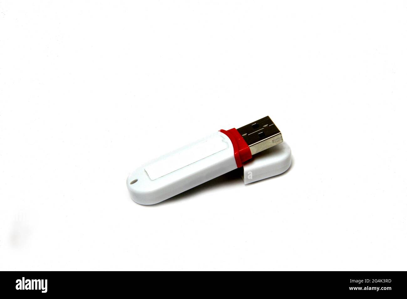 Portable USB pen drive for data storage and transfer isolated on a ...