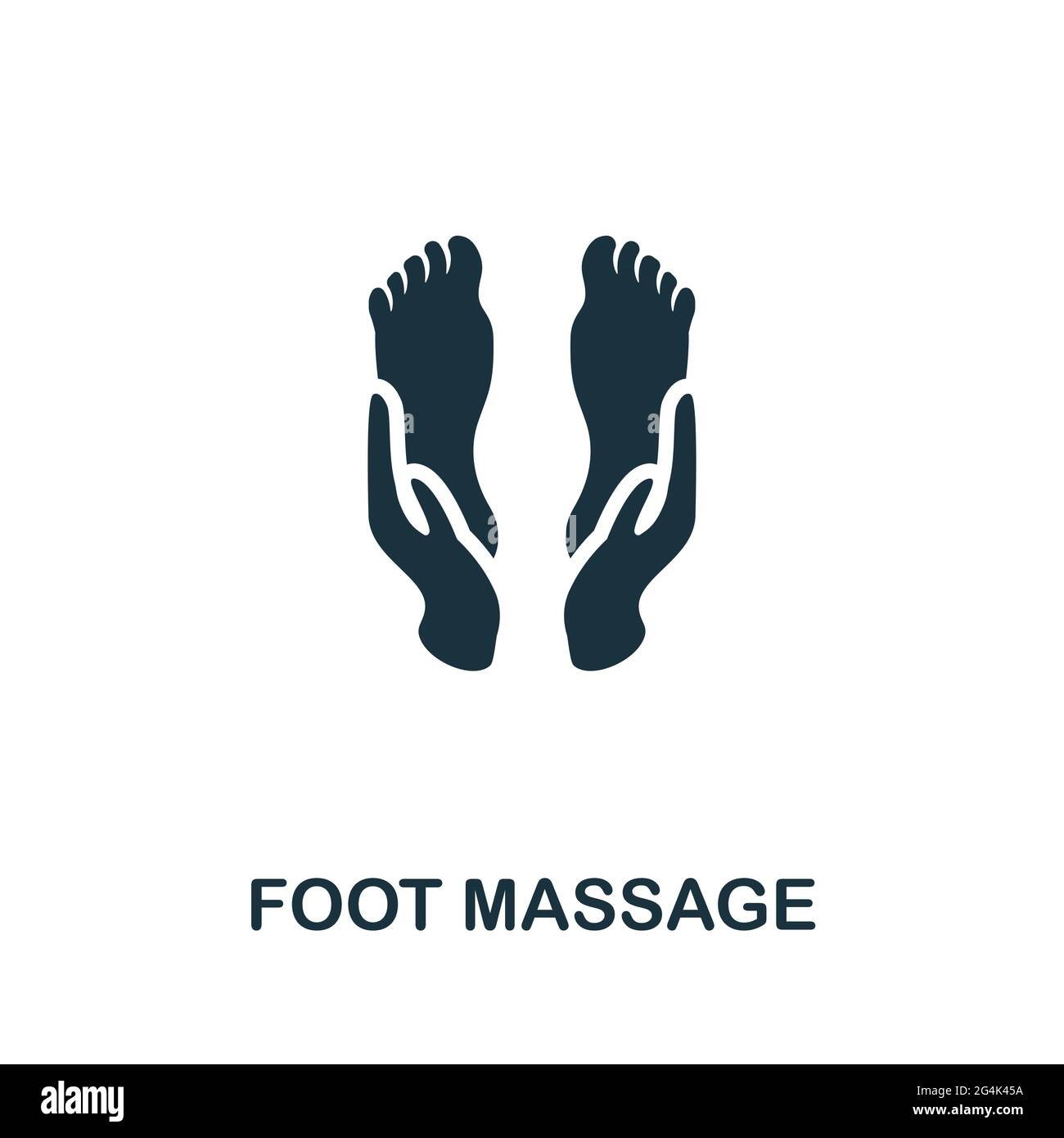 Foot Massage Icon Monochrome Simple Element From Therapy Collection Creative Foot Massage Icon