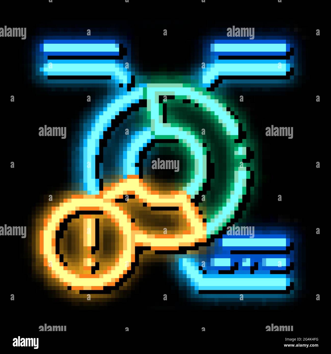 pie chart error neon glow icon illustration Stock Vector Image & Art ...