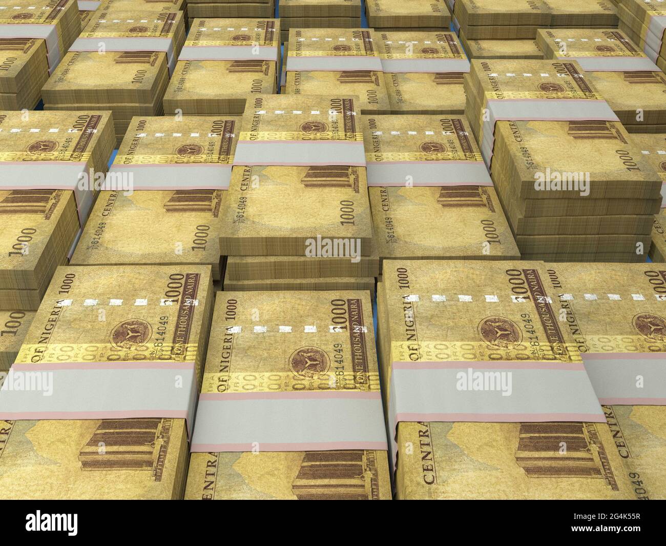 Money of Nigeria. Nigerian naira bills. NGN banknotes. 1000 polymer ...