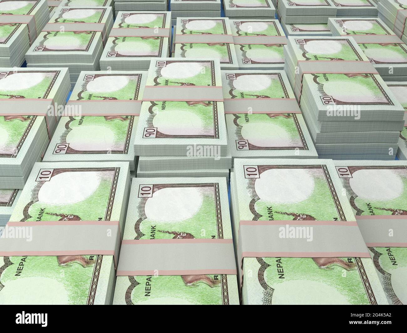 Money of Nepal. Nepalese rupee bills. NPR banknotes. 10 Rs. Business ...