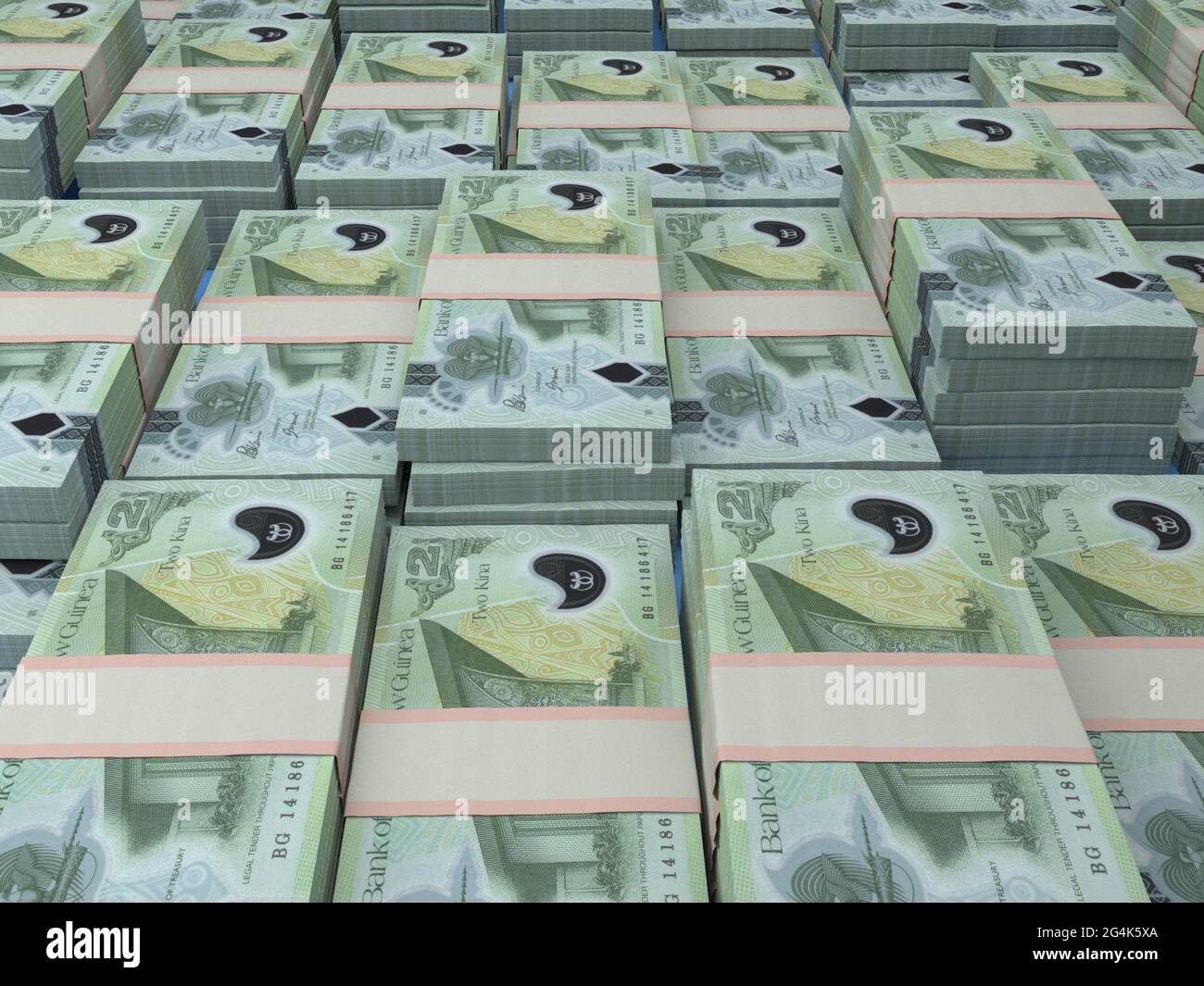 Money of Papua New Guinea. Papua New Guinean kina bills. PGK banknotes ...