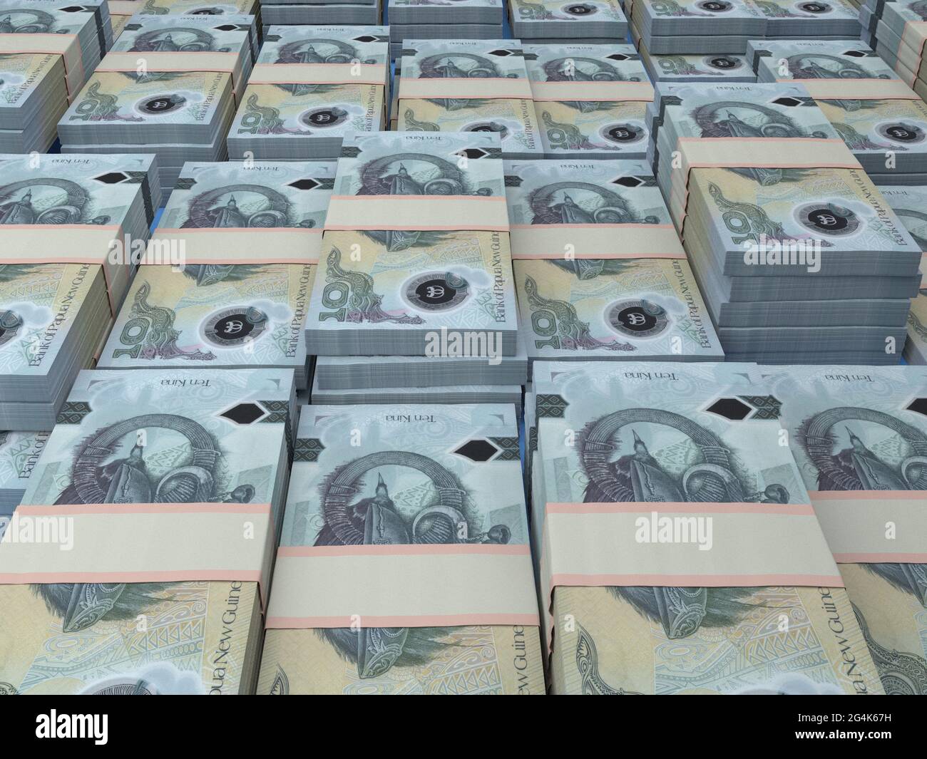 Money of Papua New Guinea. Papua New Guinean kina bills. PGK banknotes ...