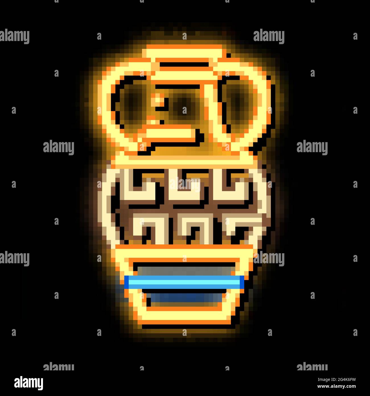 greek ornamental vase neon glow icon illustration Stock Vector Image ...
