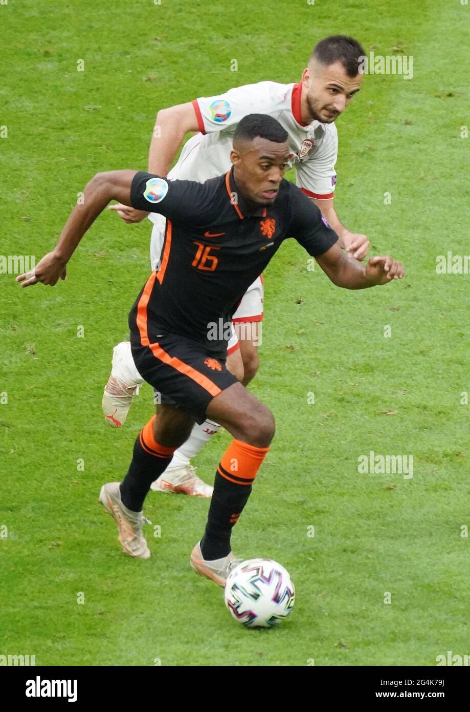 Amsterdam, Netherlands.21st June, 2021. Ryan Gravenberch of the ...