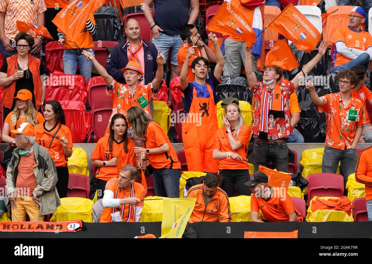 Amsterdam, Netherlands.21st June, 2021. Publiek, spectators during the ...