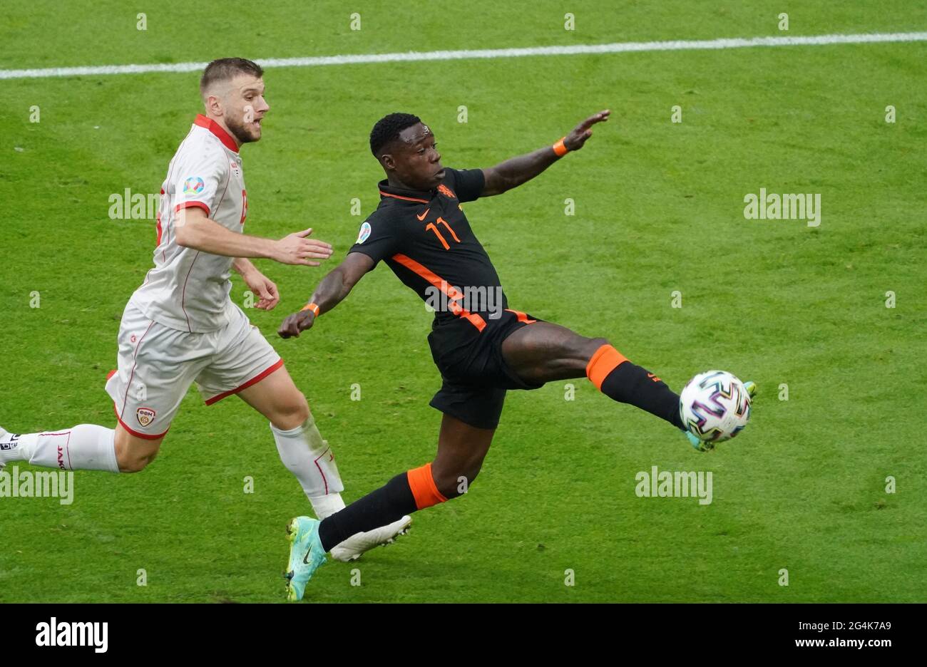 Amsterdam, Netherlands.21st June, 2021. Ryan Gravenberch of the ...