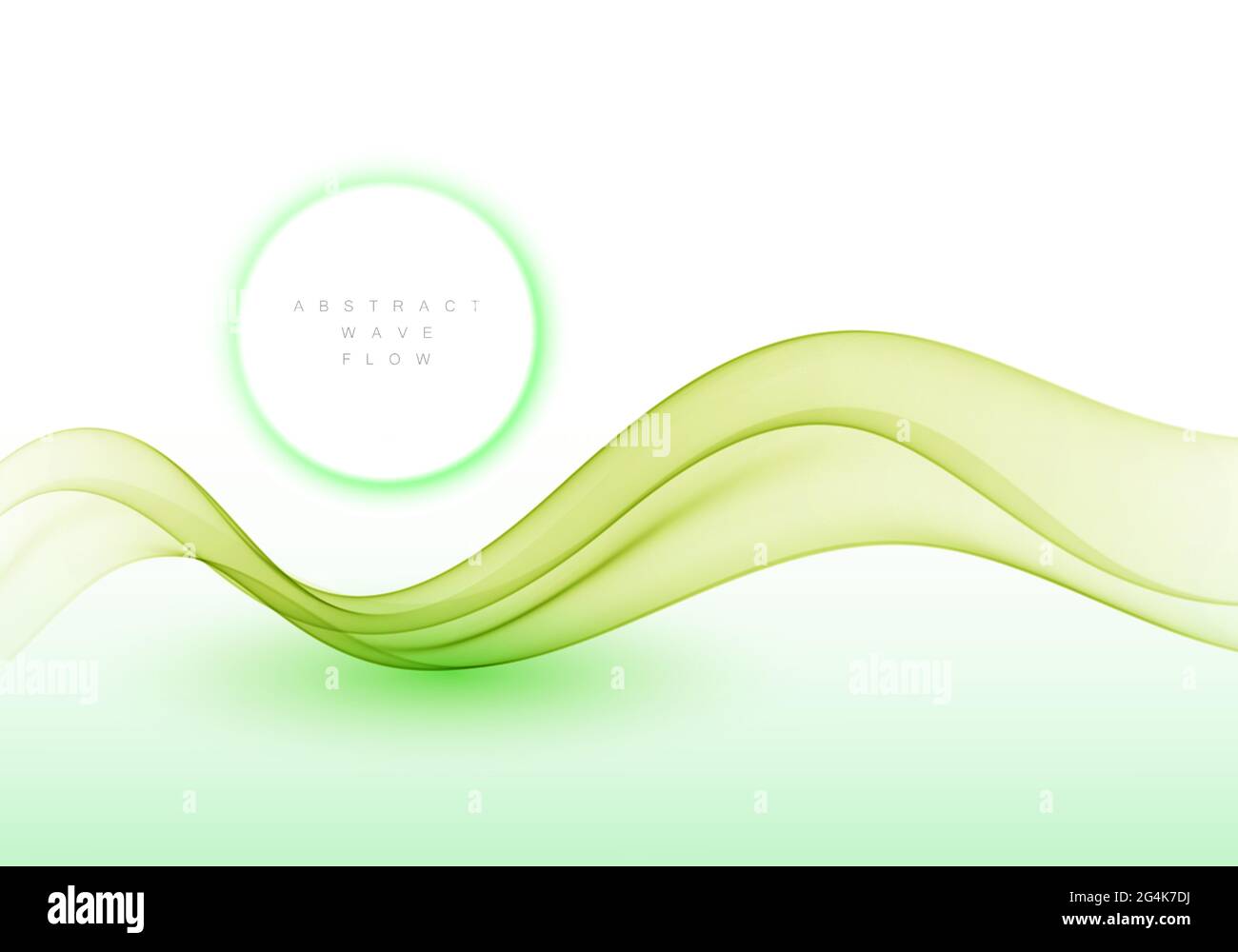 Abstract green wave vector background Green wave flow background Stock ...