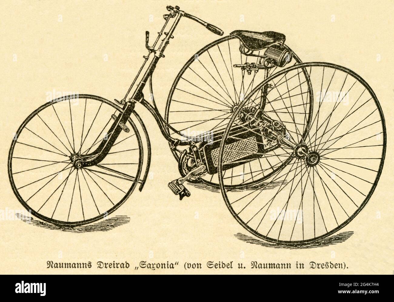 Germany, Saxony, Dresden, three wheeler, original text: "Naumanns ...