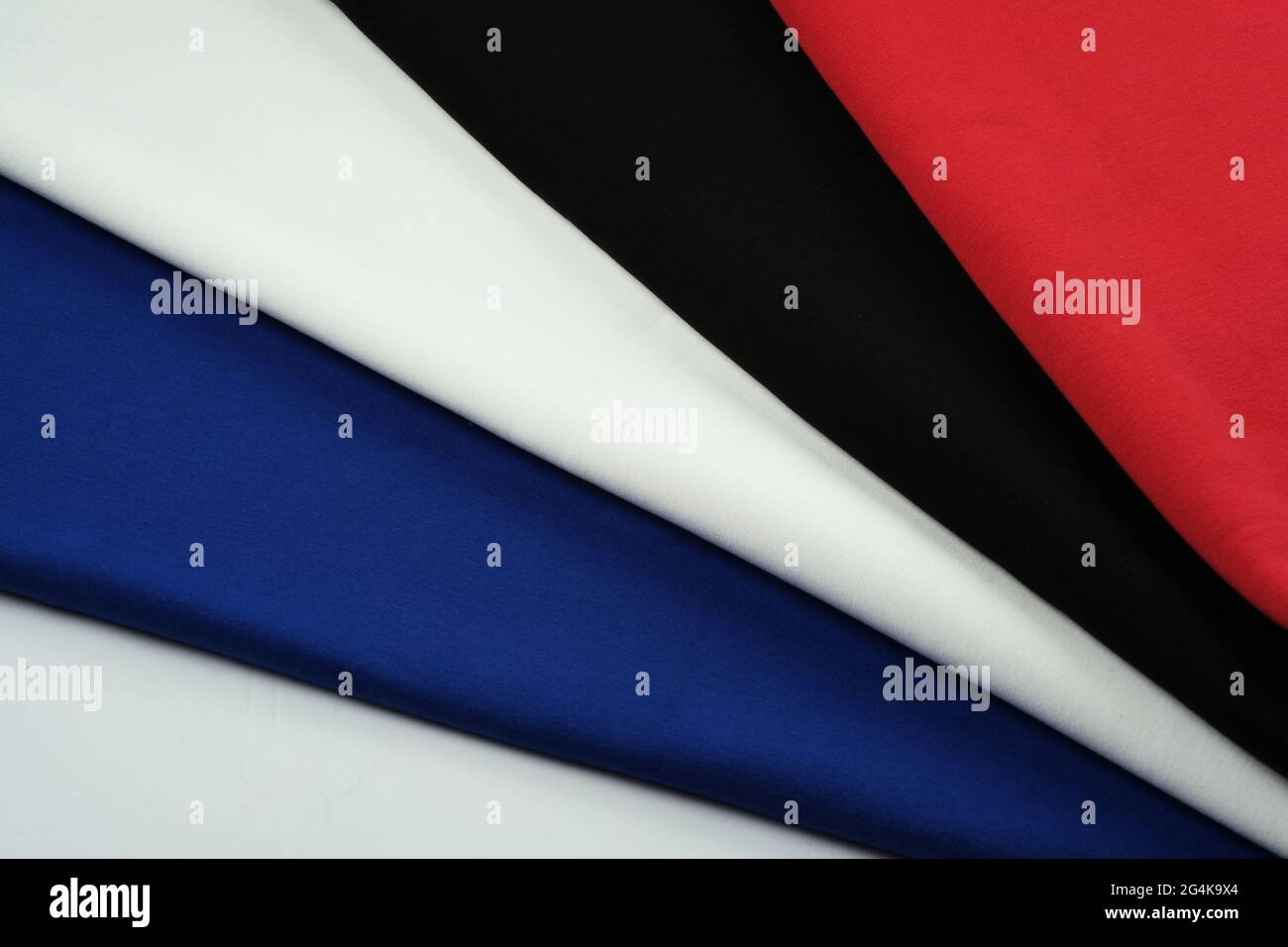 Background of different colors of fabric. Material for sewing Stock ...