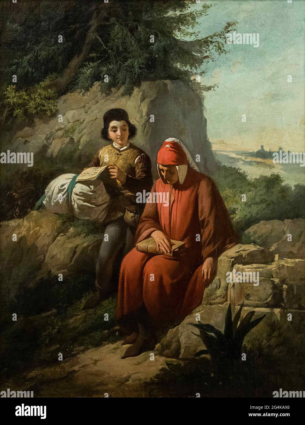 Dante in exile, 1854. Found in the collection of Galleria degli Uffizi ...