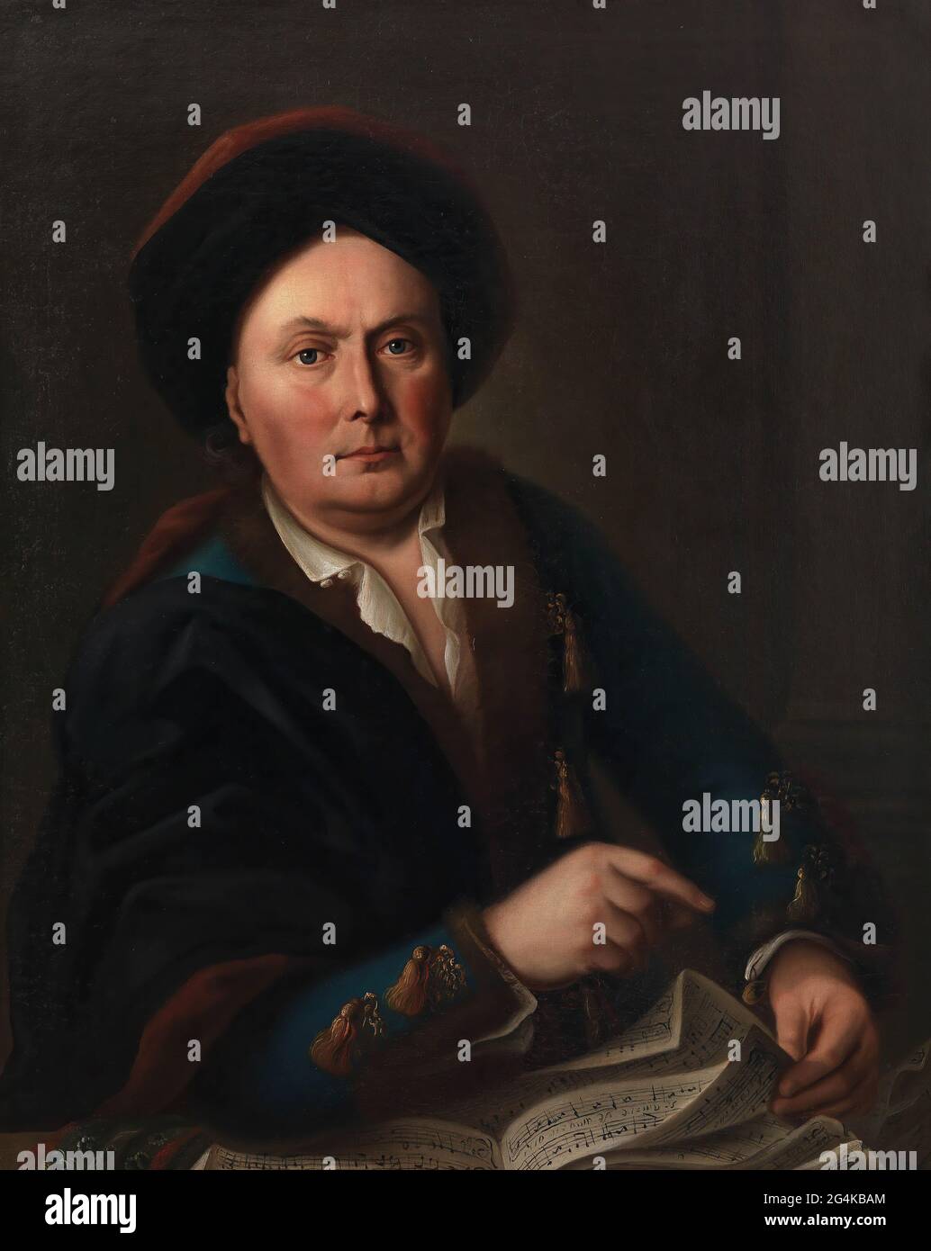 Portrait of the singer Ludwig (Lodewijk) van Beethoven (1712-1773 ...