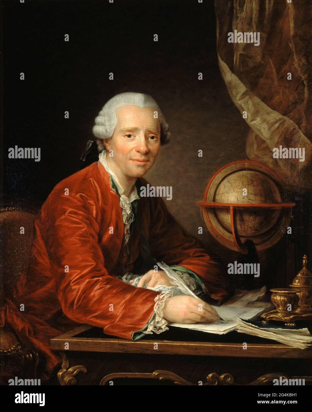 Portrait of Jean le Rond D'Alembert (1717-1783), 1777. Found in the ...