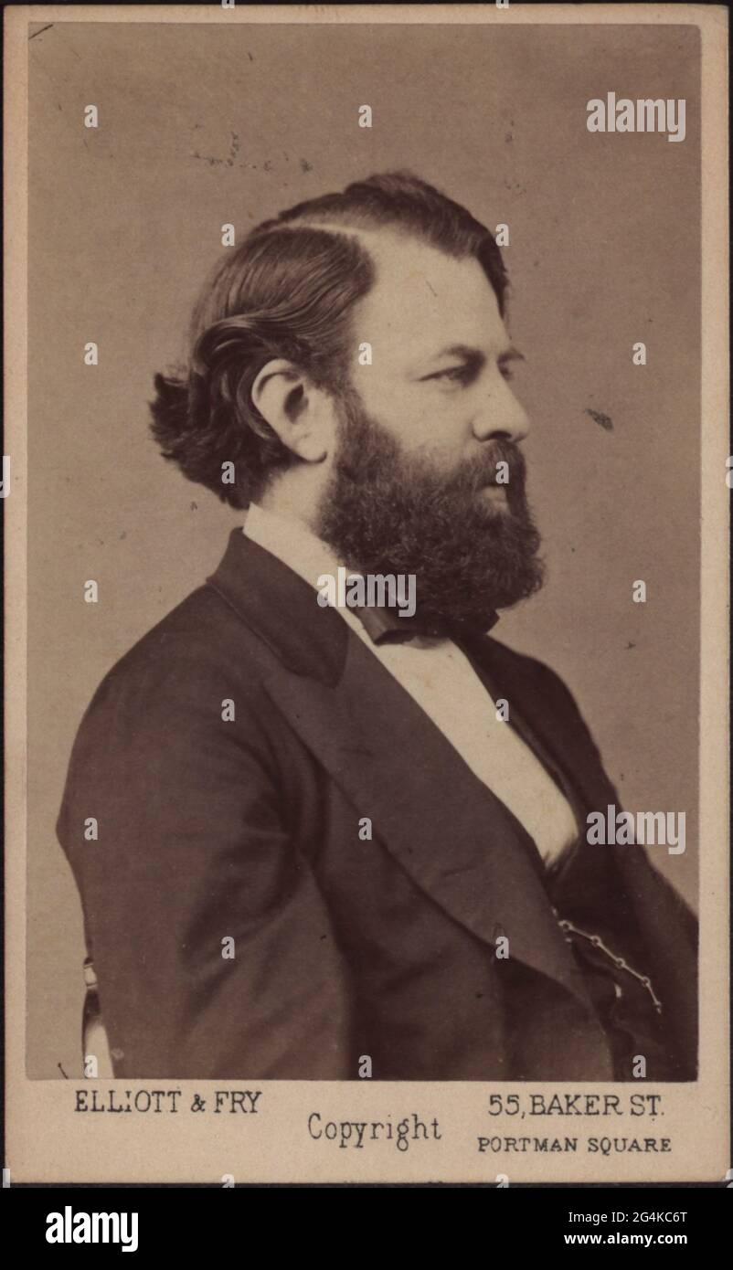 Portrait of the violinist and composer Joseph Joachim (1831-1907) , c ...