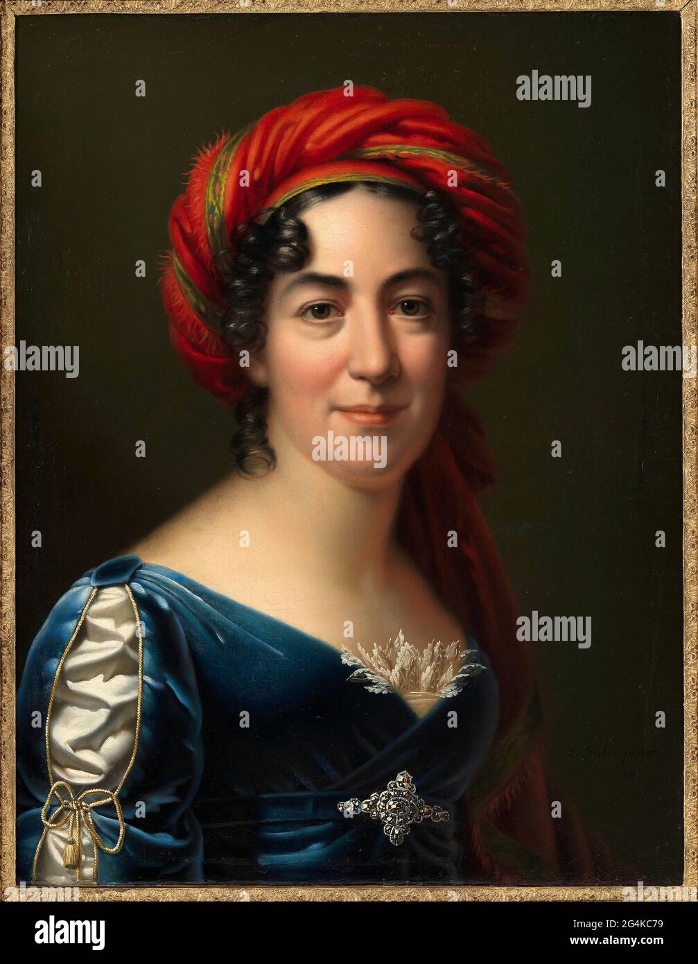 Portrait of the writer Caroline Pichler (1769-1843), 1818. Found in the ...