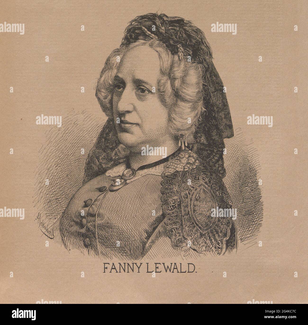 Writer Fanny Lewald (1811-1889), 1879. Private Collection Stock Photo ...