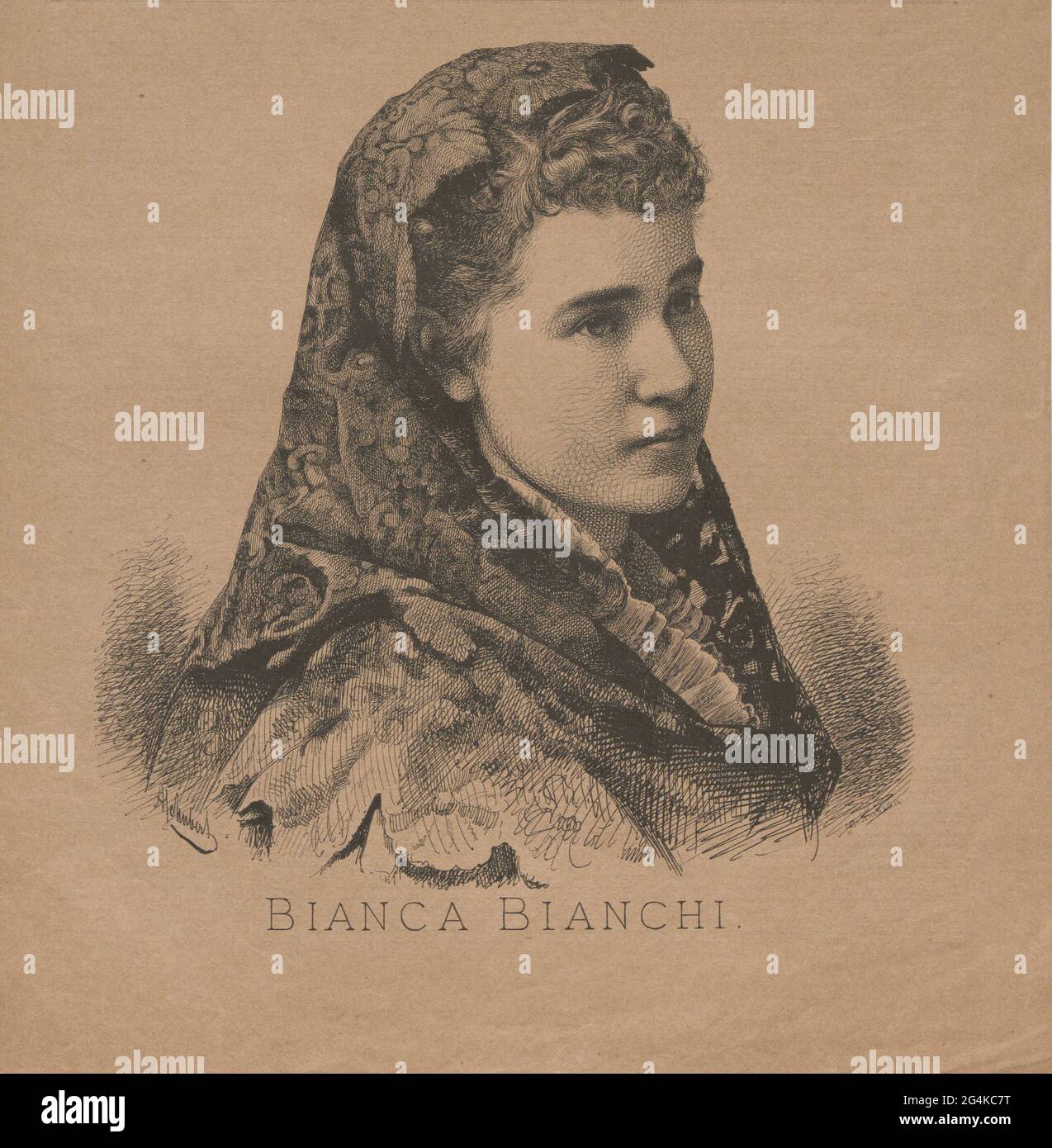 Portrait of the Opera singer Bianca Bianchi (1855-1947), 1879. Private ...