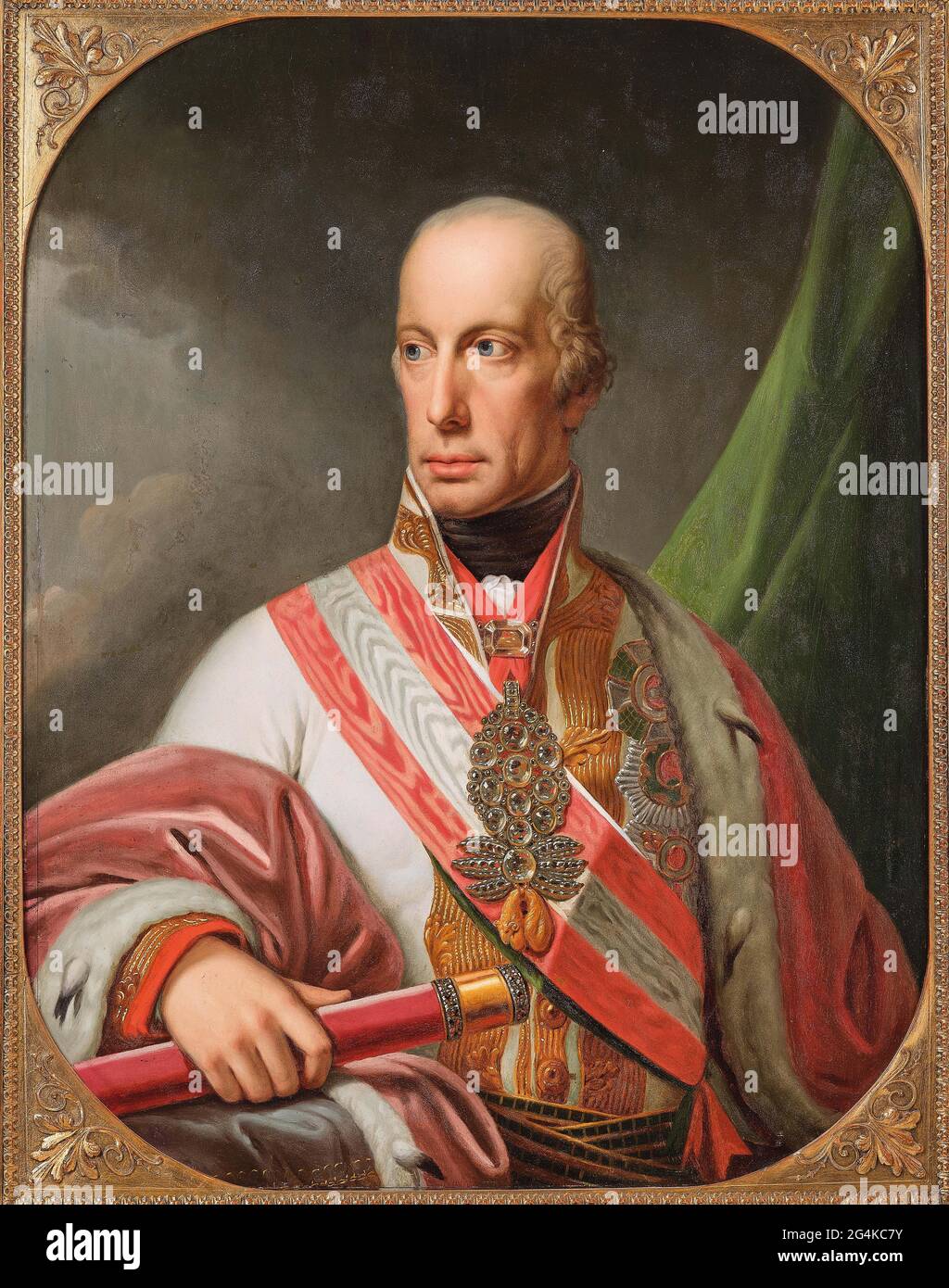 Portrait of Holy Roman Emperor Francis II (1768-1835). Private Collection Stock Photo - Alamy