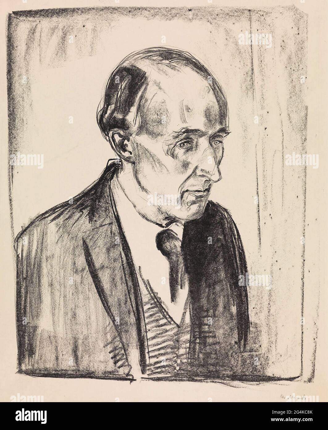 Portrait of the Composer Frederick Delius (1862-1934) , 1920. Private ...