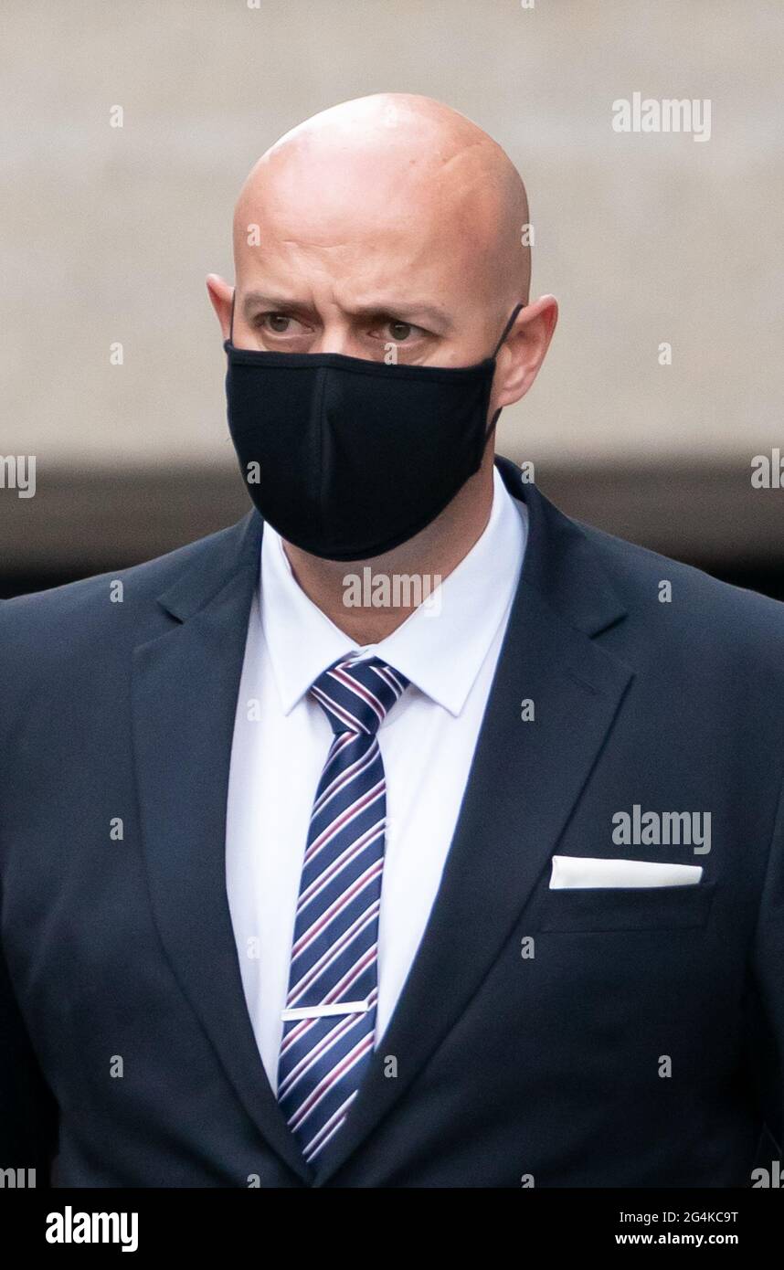 West Mercia Police constable Benjamin Monk arrives at Birmingham Crown ...