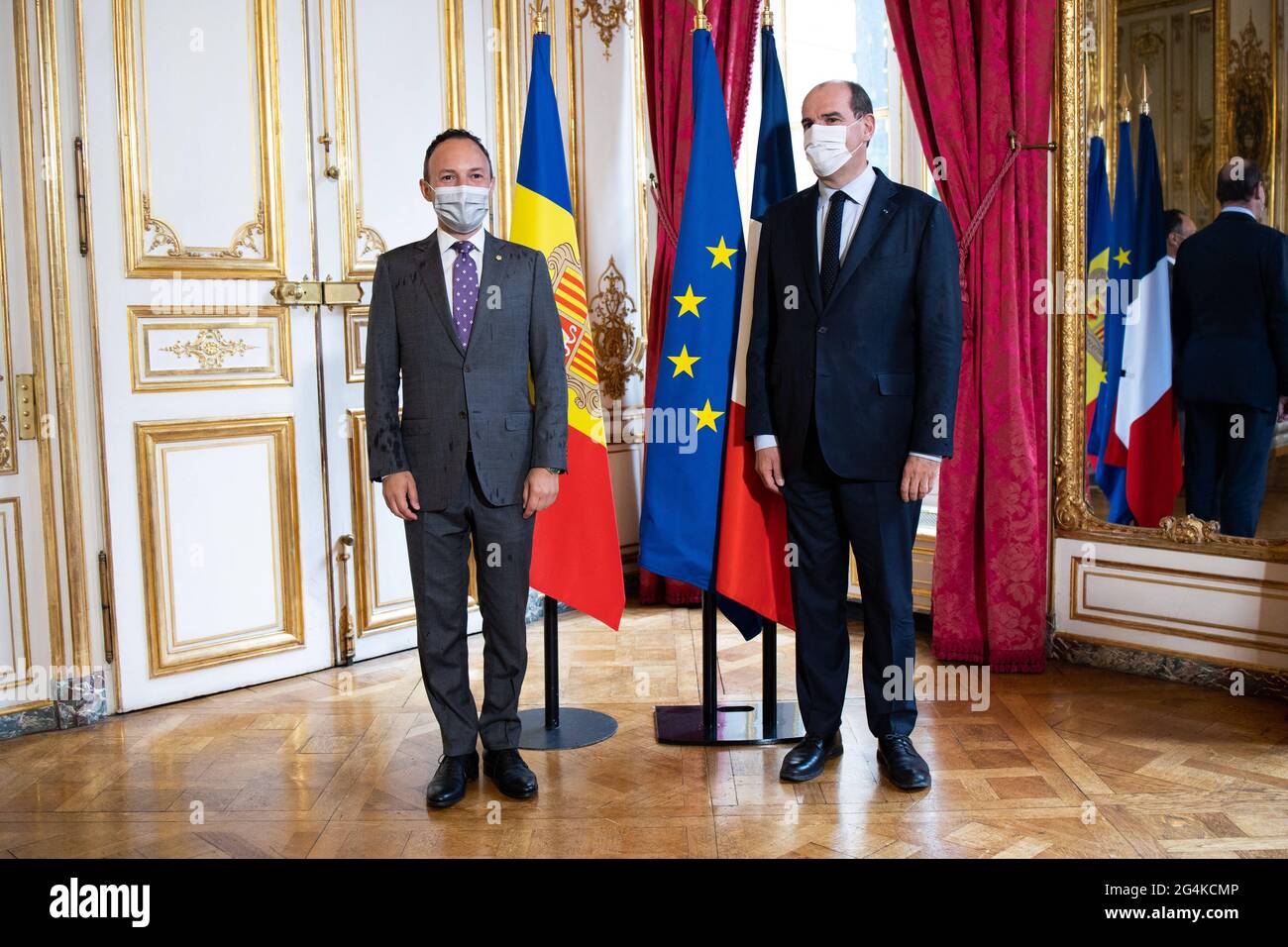 French prime minister Jean Castex meets with the head of the Andorra ...