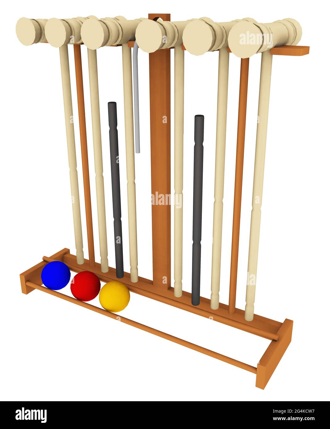 Croquet background Cut Out Stock Images & Pictures - Alamy