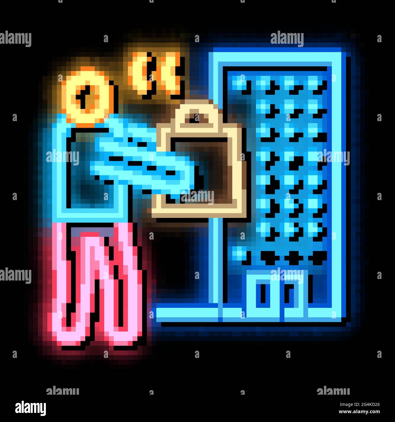 take food home neon glow icon illustration Stock Vector Image & Art - Alamy