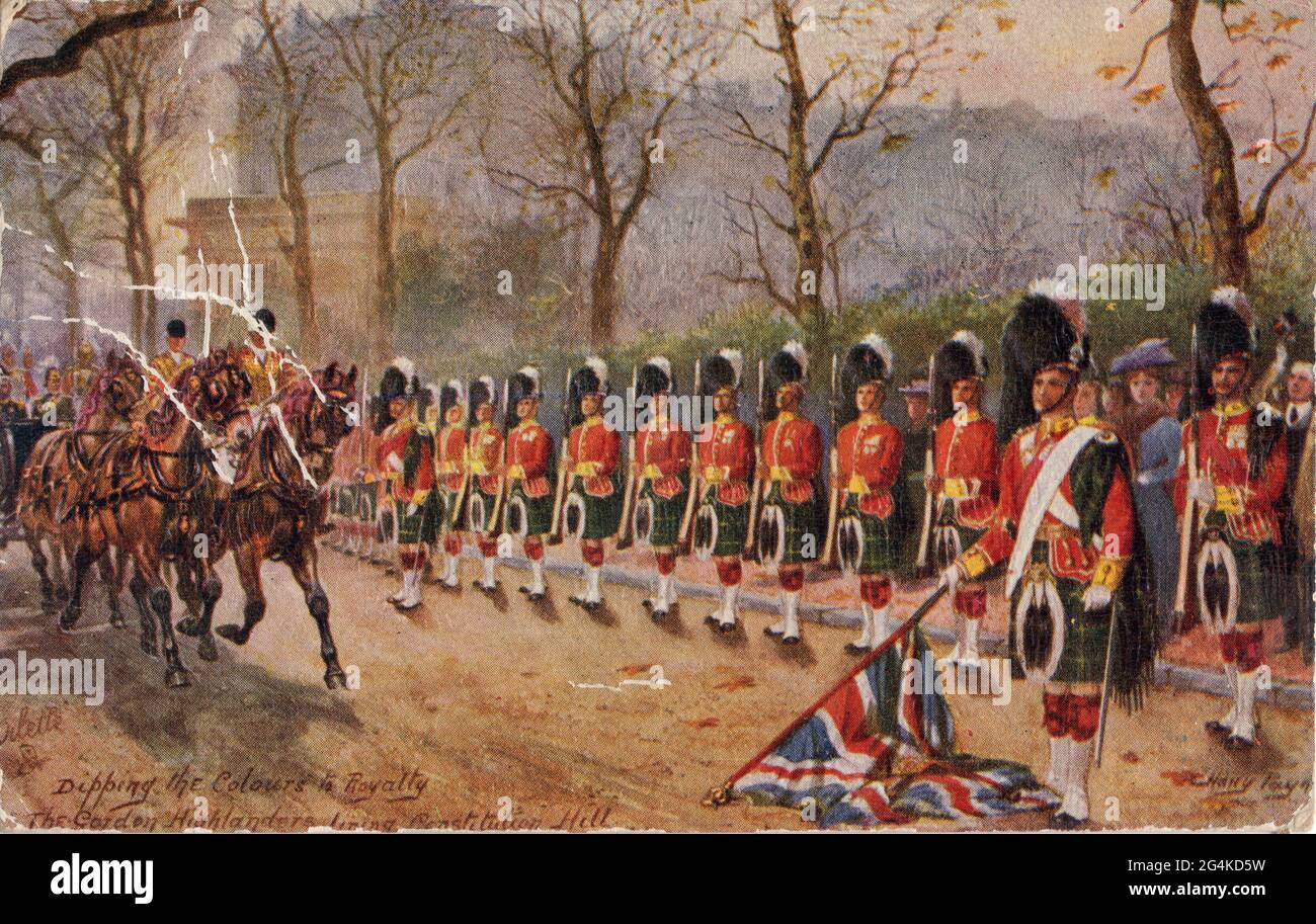 Lowering the union jack hi-res stock photography and images - Alamy