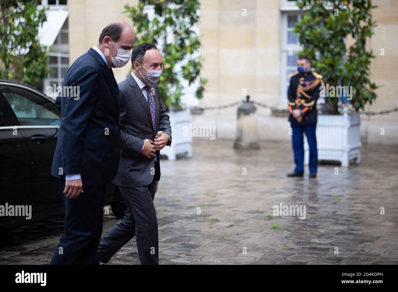 French prime minister Jean Castex meets with the head of the Andorra ...