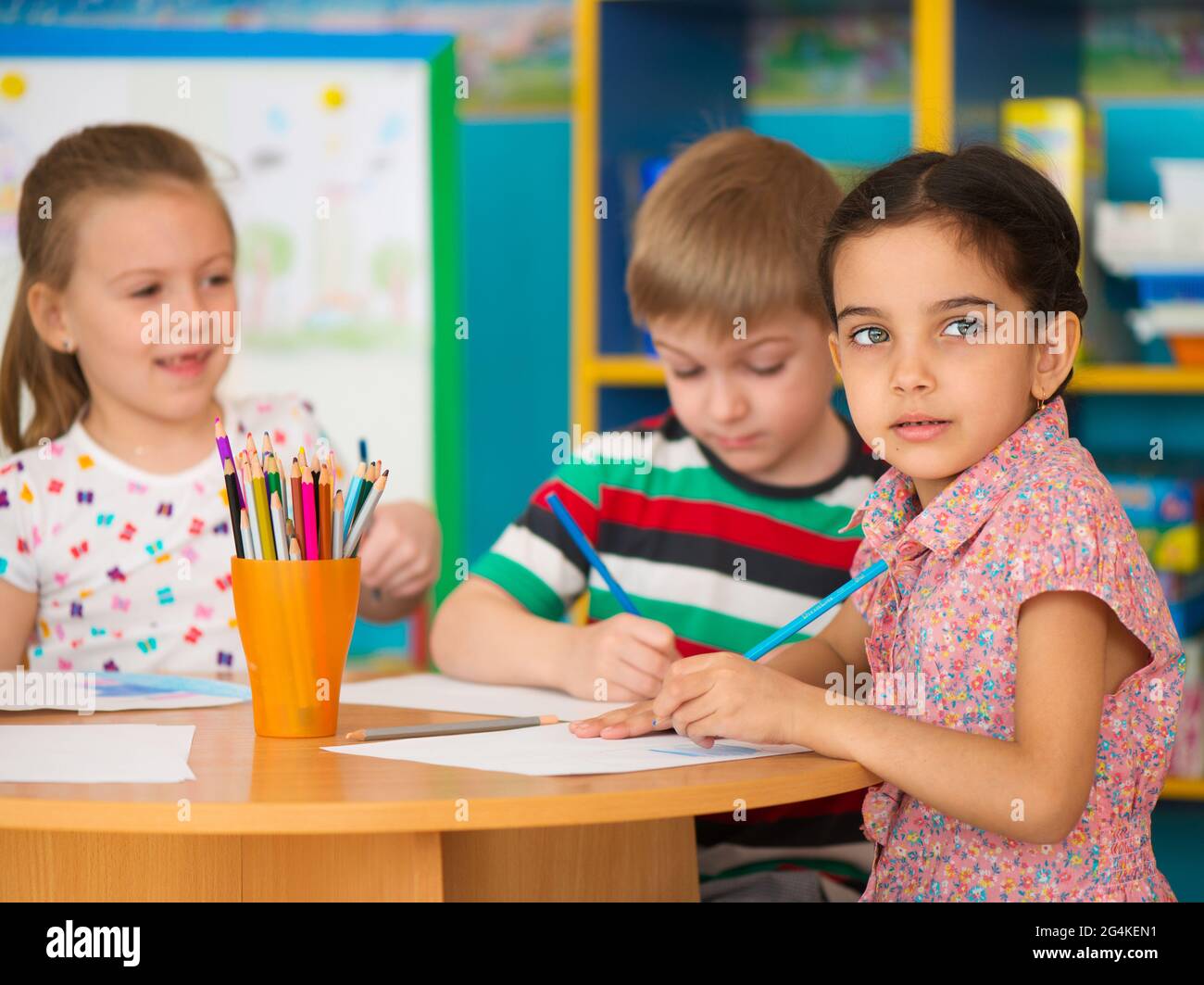 Young Children Learning Drawings