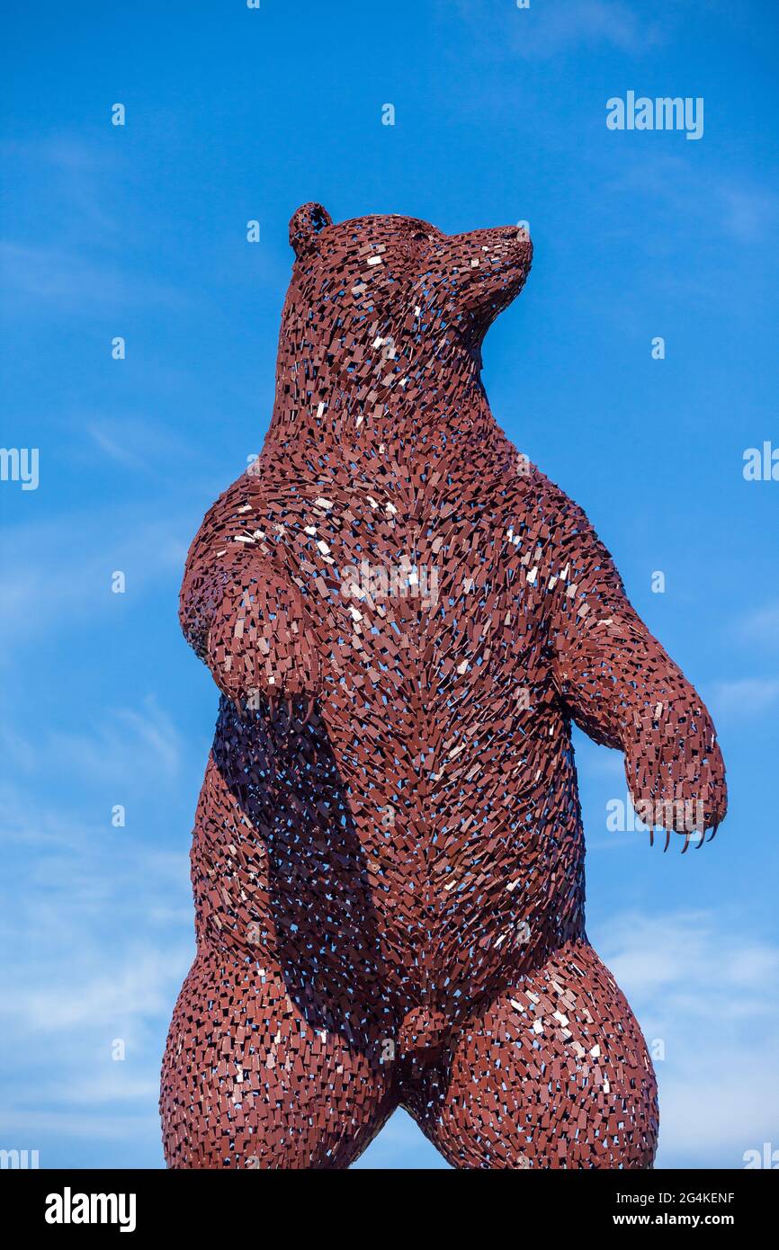 The Dunbar Bear artwork by the Scottish sculptor Andy Scott is a ...