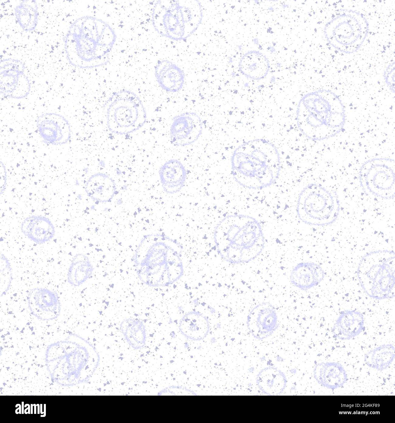Hand Drawn blue Snowflakes Christmas Seamless Pattern. Subtle Flying ...