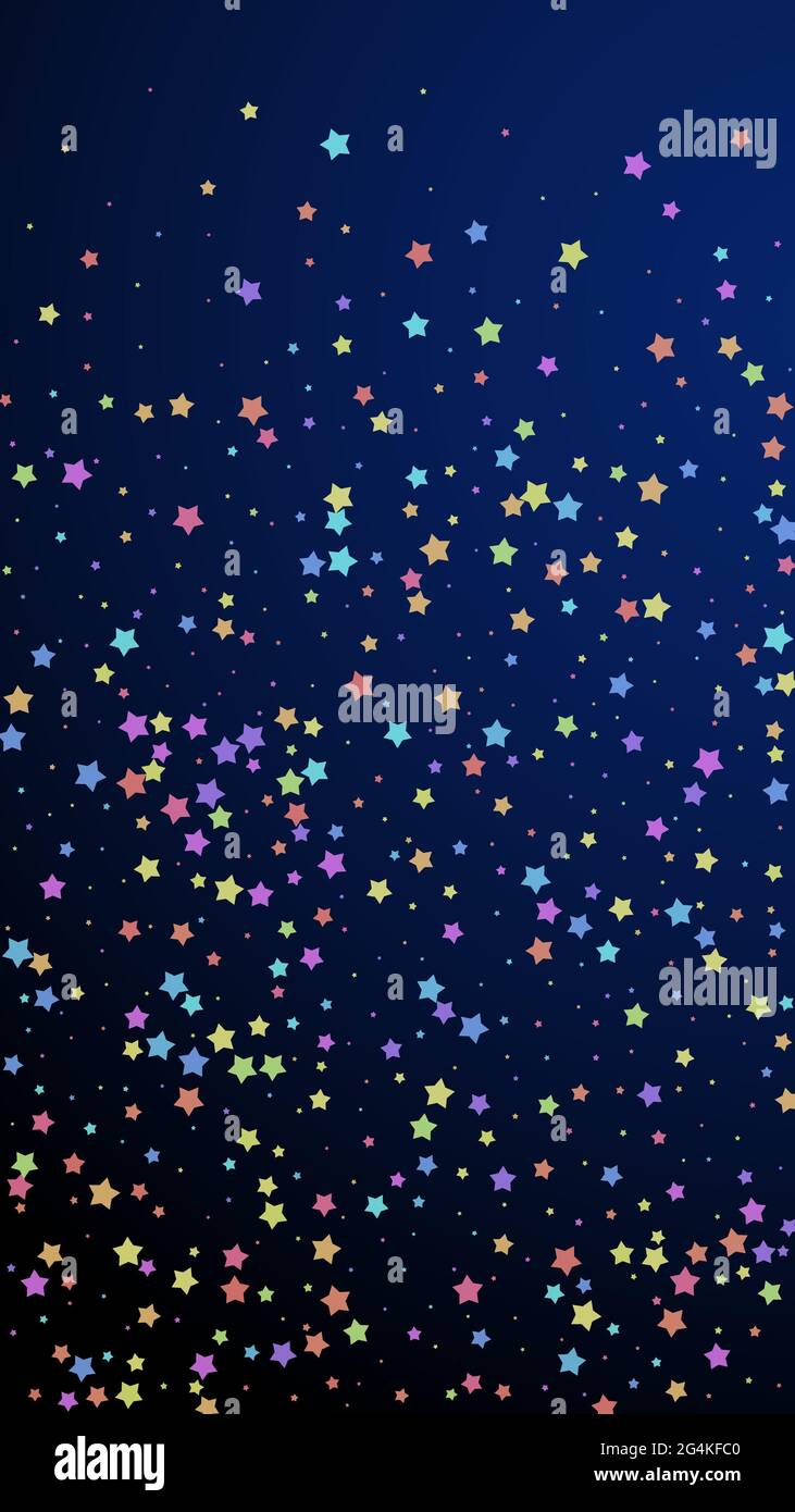 Festive stunning confetti. Celebration stars. Colo Stock Vector Image ...
