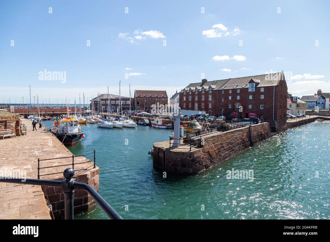 North Berwick Harbour during summer 2021 Stock Photo - Alamy