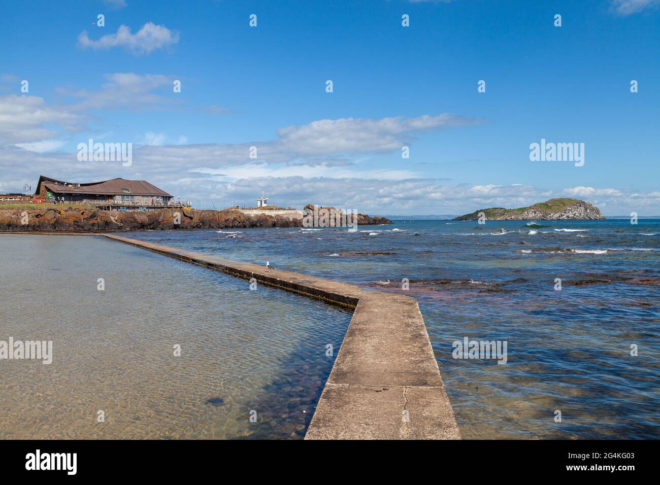 The Outdoor pool and SeaBird centre, North Berwick, East Lothian Stock ...
