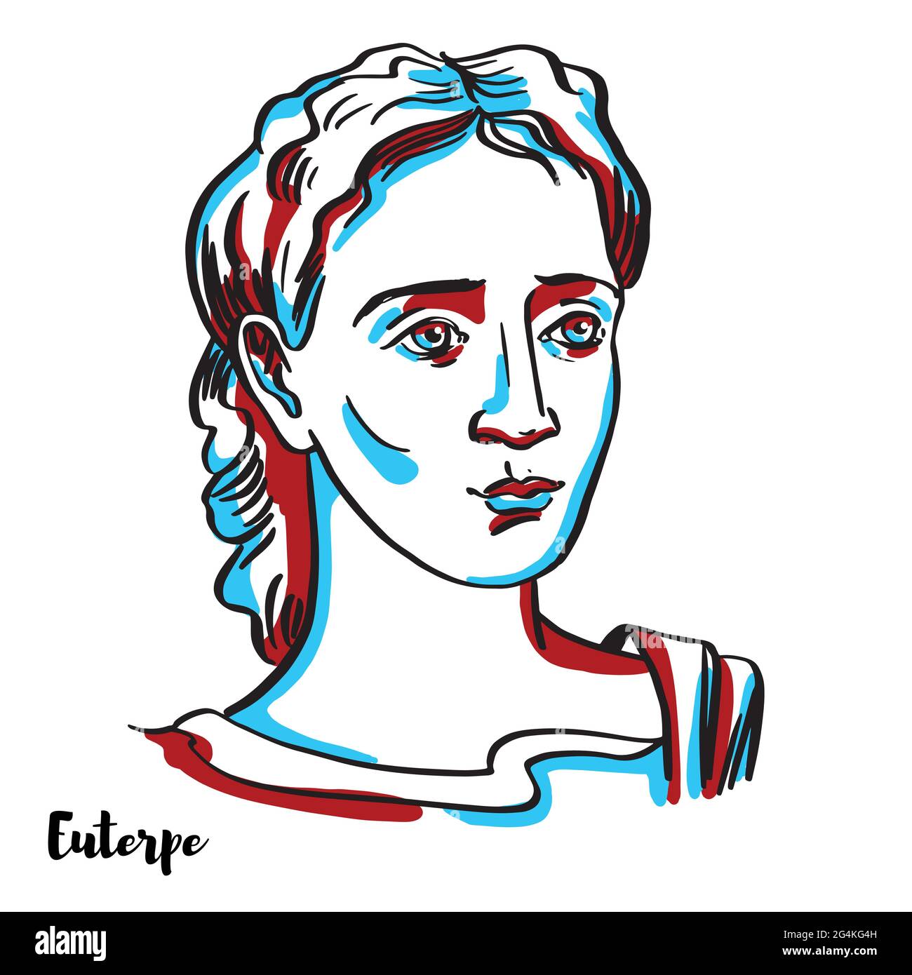 Greek muses Stock Vector Images - Alamy