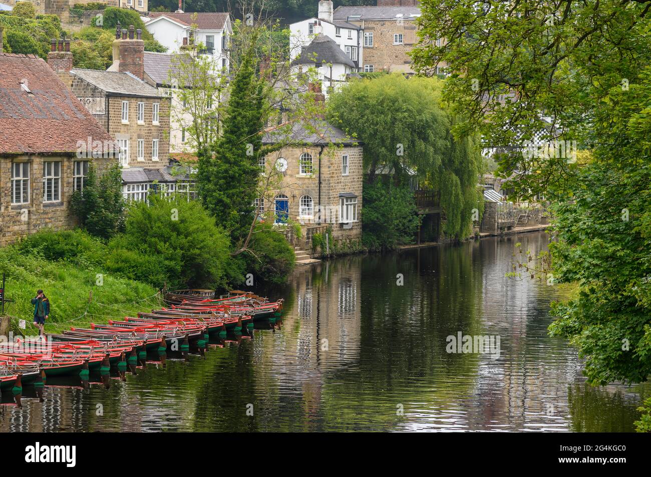 Knaresborough Viaduct, built to carry trains across the River Nidd into ...