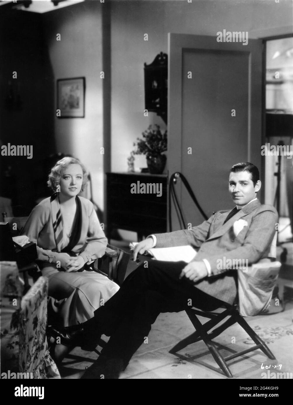 MARION DAVIES and CLARK GABLE on set candid between scenes during ...